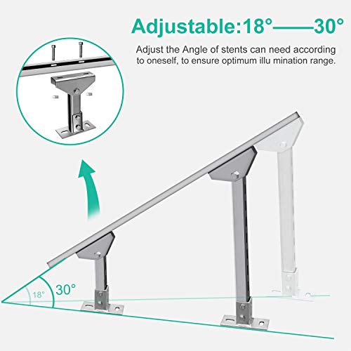 ECO-Worthy Adjustable Multi-Pieces Solar Panel Mounting Brackets Kit ...