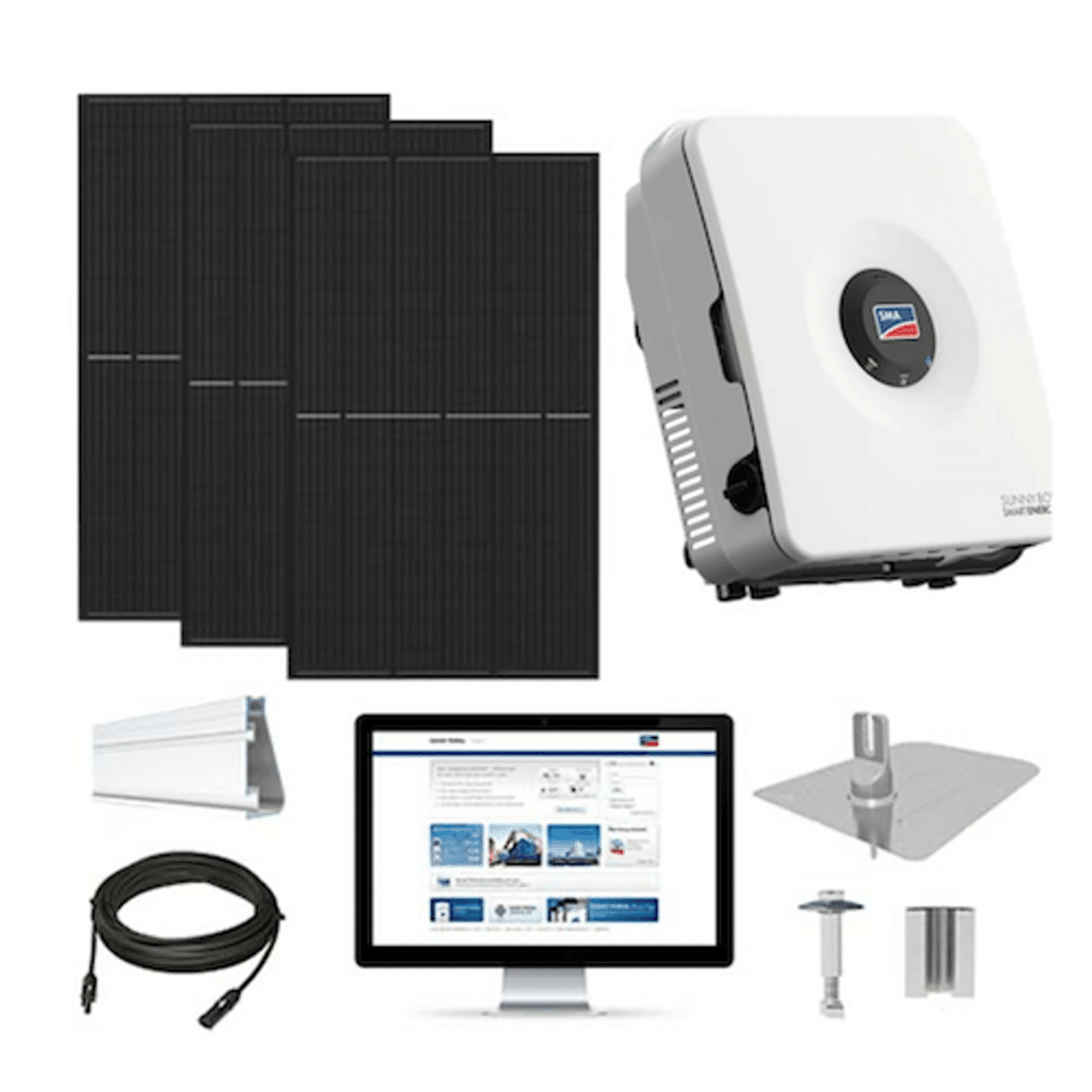 15.2kW solar kit Hyundai 410 black bifacial, SMA hybrid inverter ...